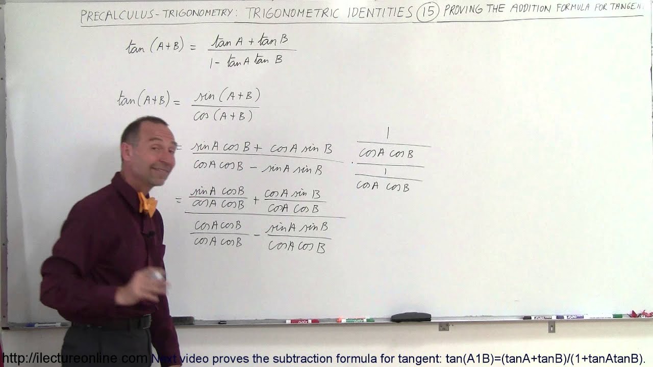 PreCalculus - Trigonometry: Trig Identities (15 of 57) Proof of the ...