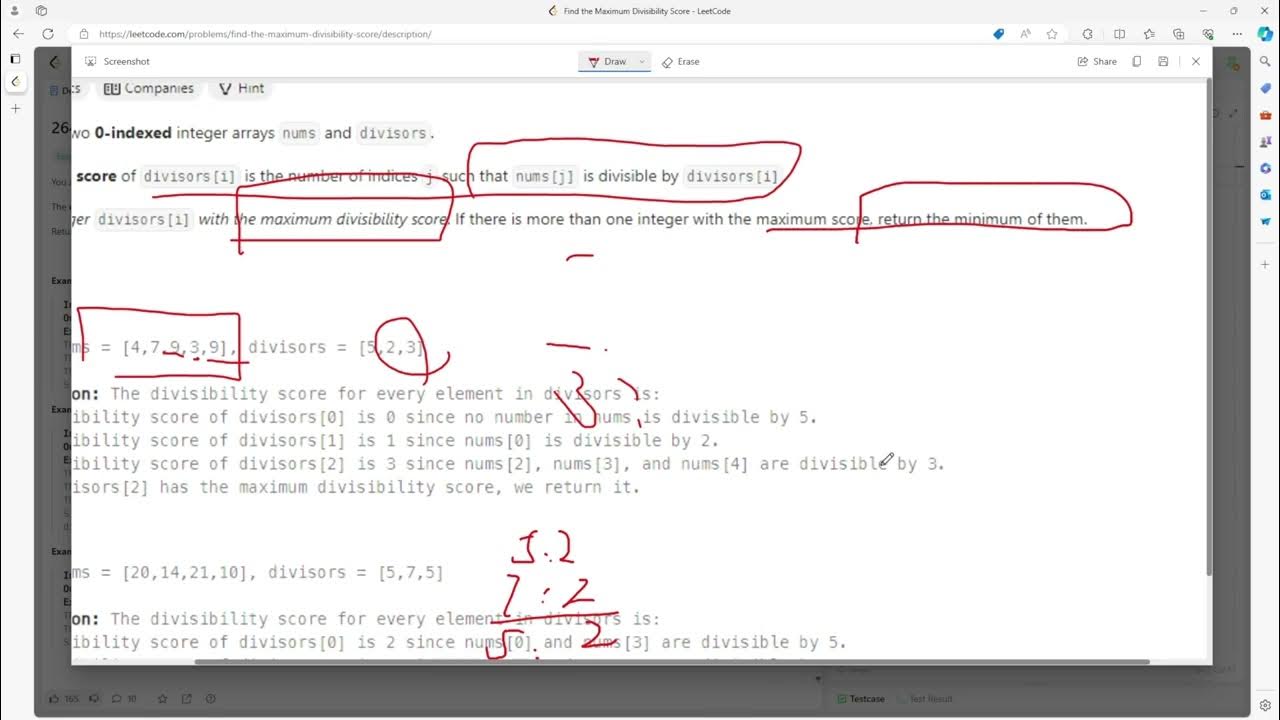 #LeetCode 2644 | Find the Maximum Divisibility Score #Java - YouTube