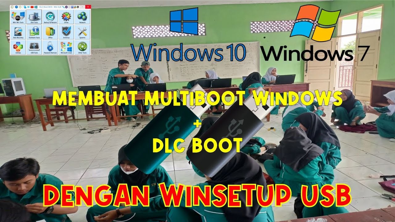MEMBUAT MULTIBOOT WINDOWS DAN DLC BOOT MENGGUNAKAN WINSETUP FROM USB - YouTube