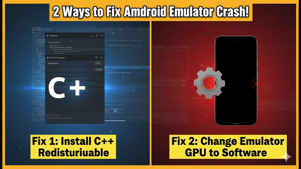 Ultimate Fix: Android Emulator Crashes and Doesn't run | 2 Simple ...
