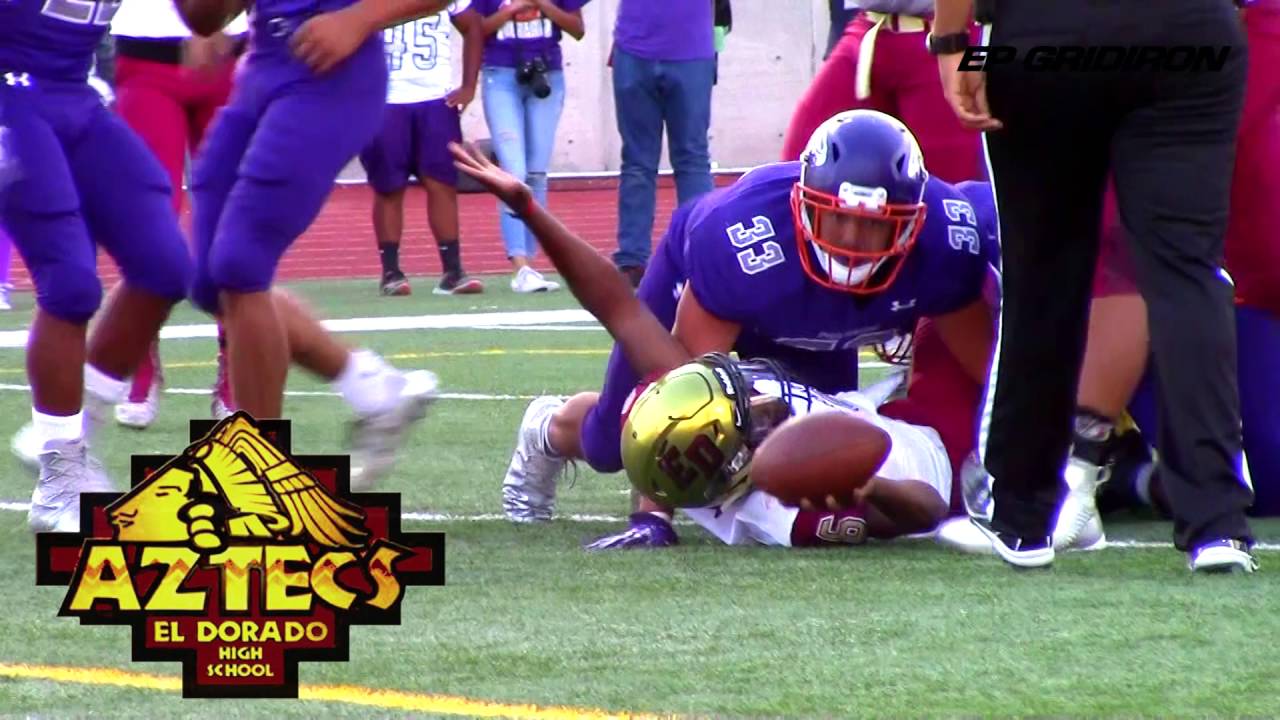 EP GRIDIRON 2016 - El Dorado Aztecs QB (Cedarious Barfield) vs ...