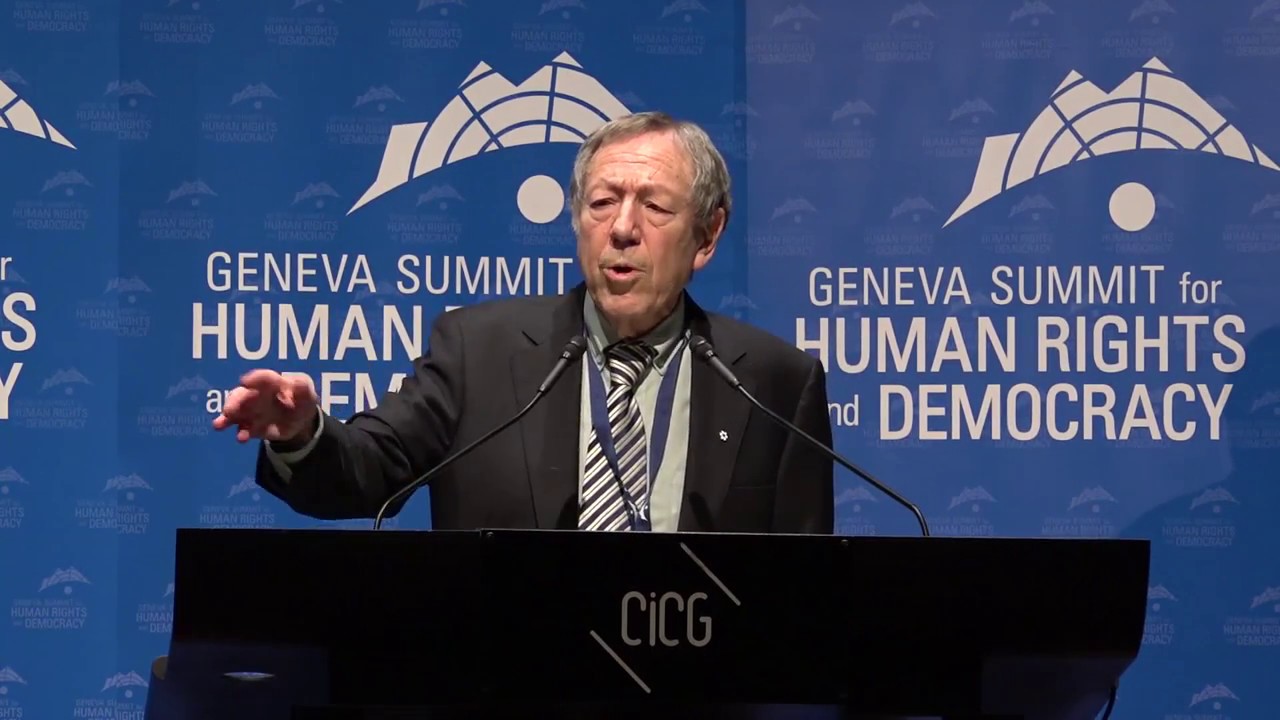 Irwin Cotler at Geneva Summit 2018 - YouTube