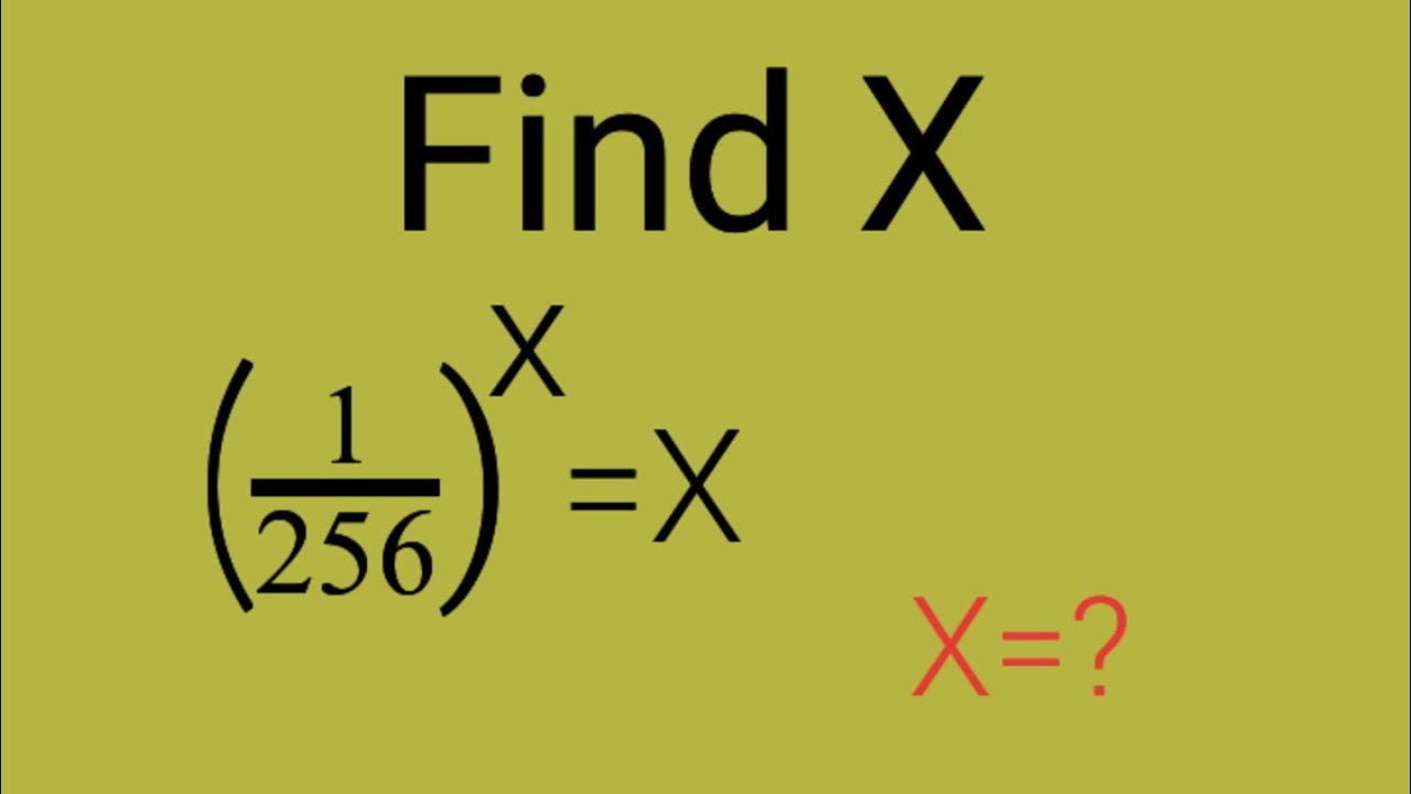 A Nice Olympiad Math/Find the value of X - YouTube