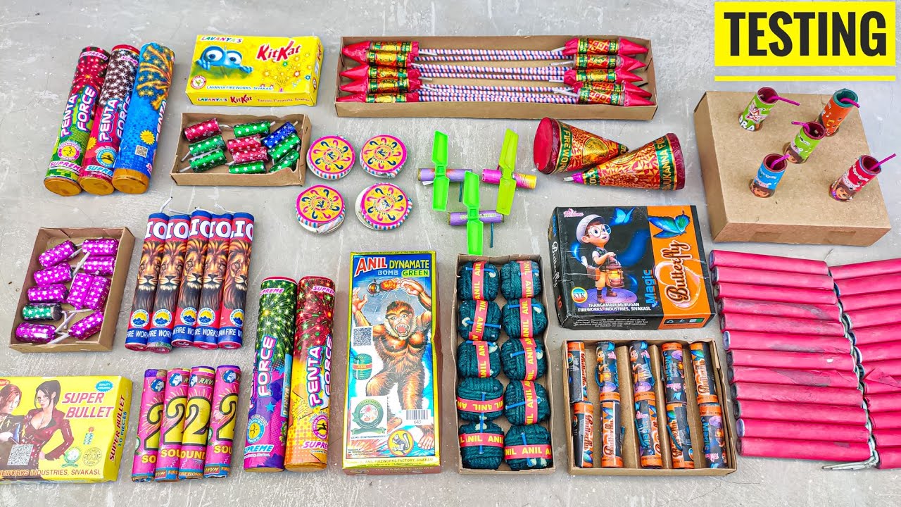 Types Of Diwali Patakhe Testing | New Crackers Testing | Diwali ...