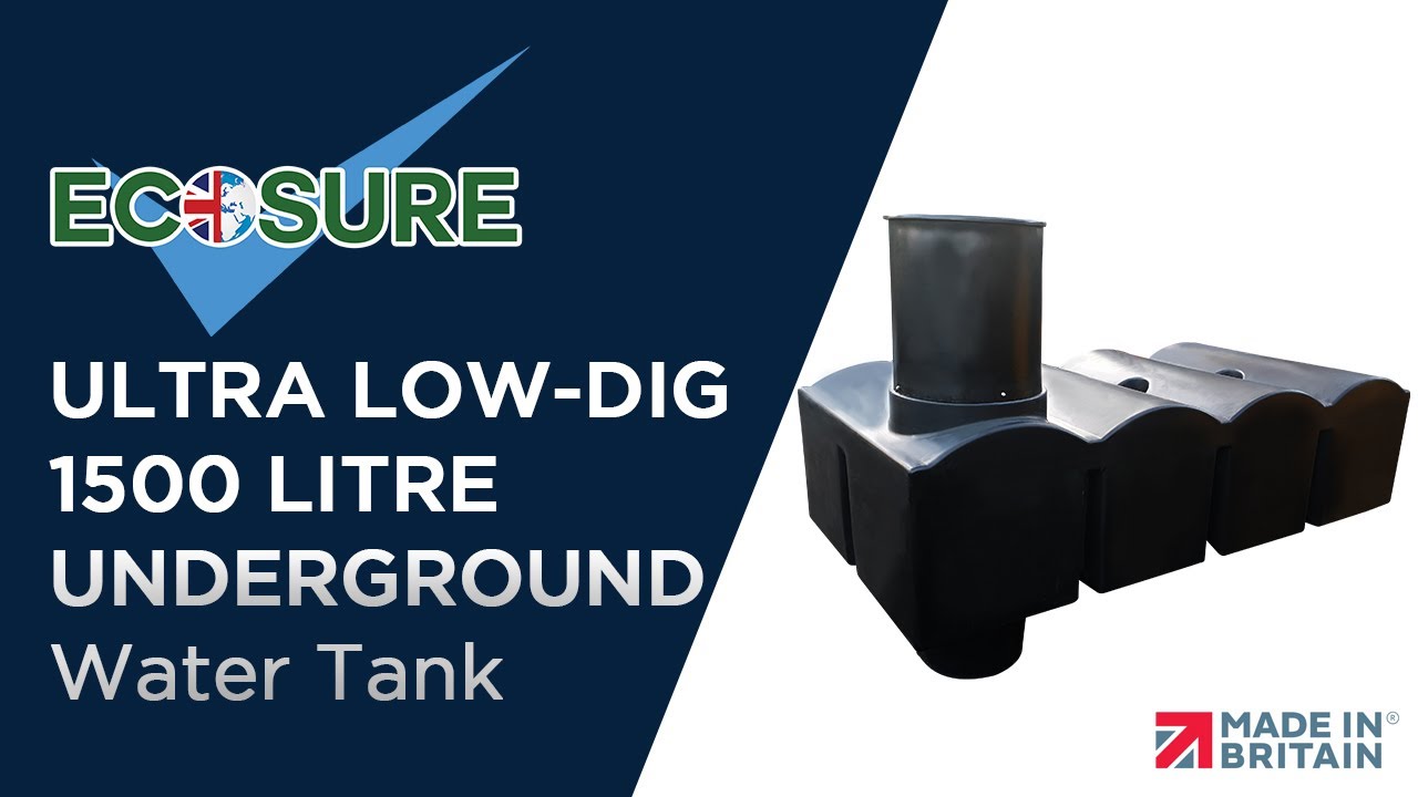 Ecosure 1500L Underground Water Tank - Ideal for Rainwater Harvesting ...