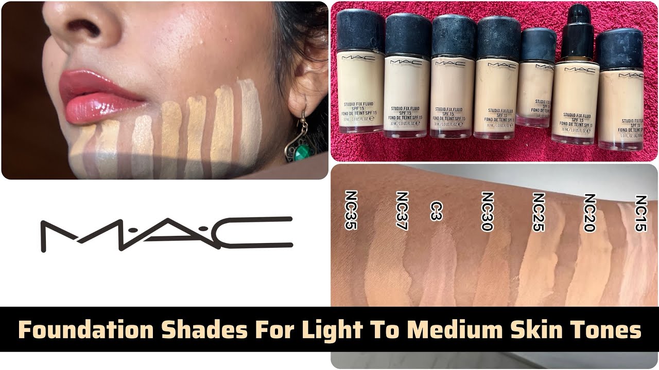 How To Find Perfect Foundation Shade For Medium-light Skin tones #MAC # ...