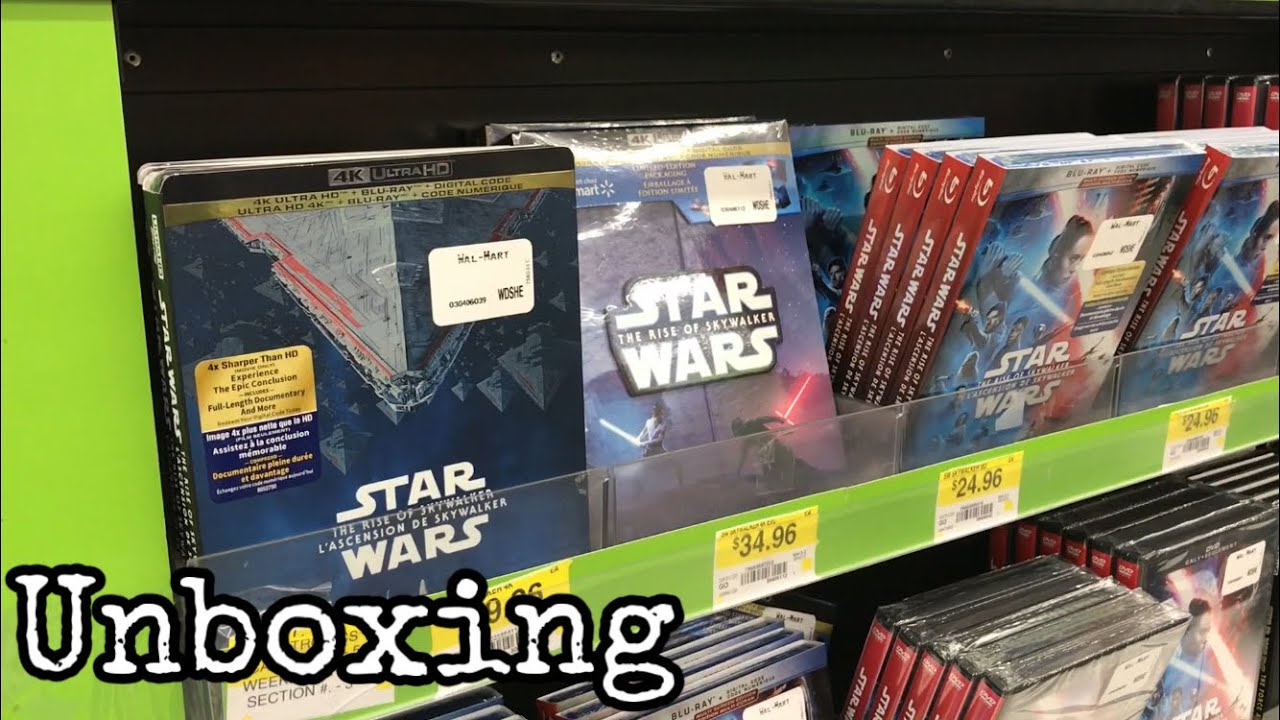 Star Wars: The Rise Of Skywalker (Walmart Exclusive 4K) unboxing - YouTube