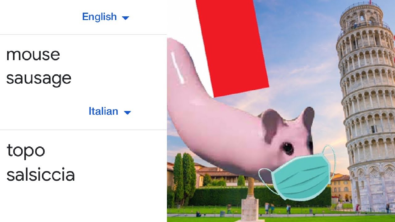 Mouse Sausages in different languages meme - YouTube