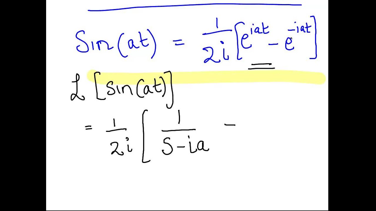 Deriving Laplace Transforms from First Principles - Part 2 - YouTube