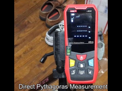 Direct Pythagoras Measurement with the UNI-T LM40 Laser Distance Meter