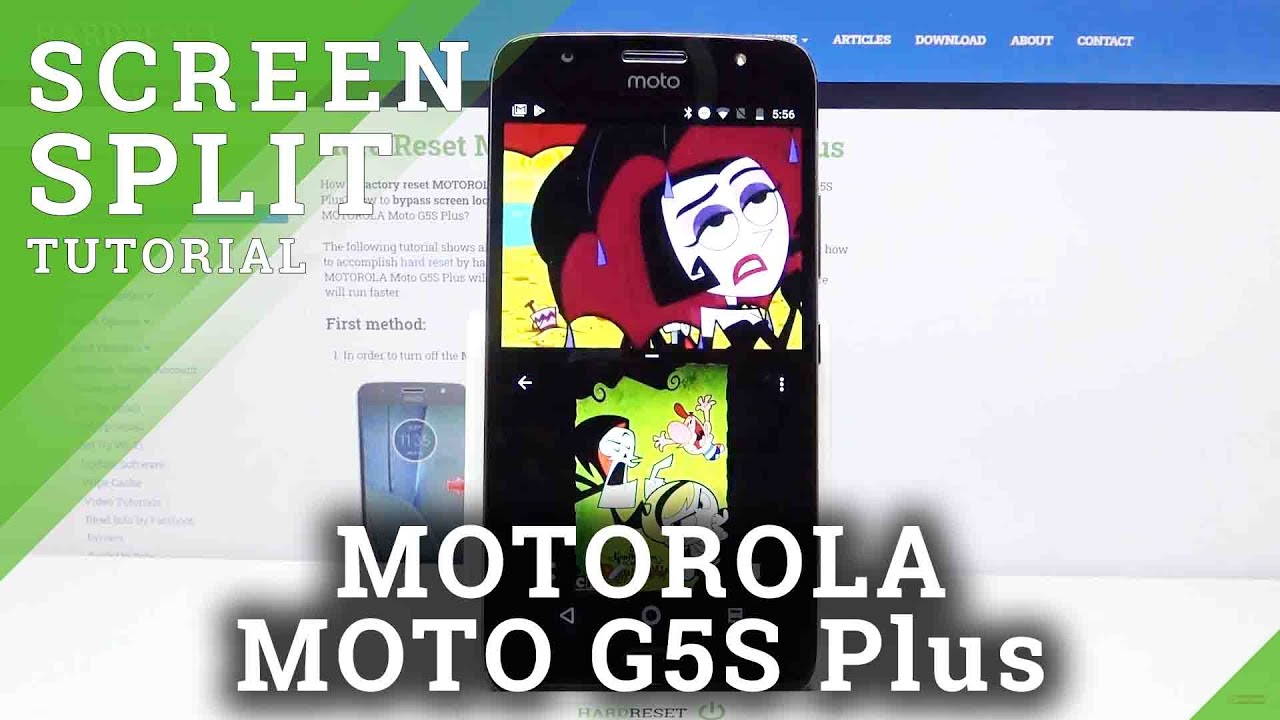 How to Use Two Applications At the Same Time in Motorola Moto G5S Plus ...