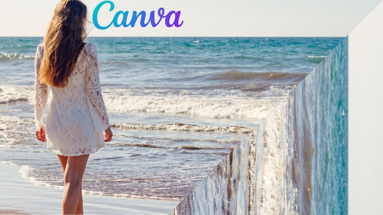 Make Perspective Bending Effect in Canva for free - YouTube