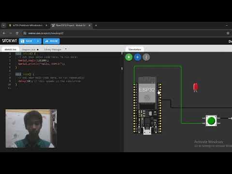 Tugas Wokwi menyalakan LED menggunakan push button - YouTube