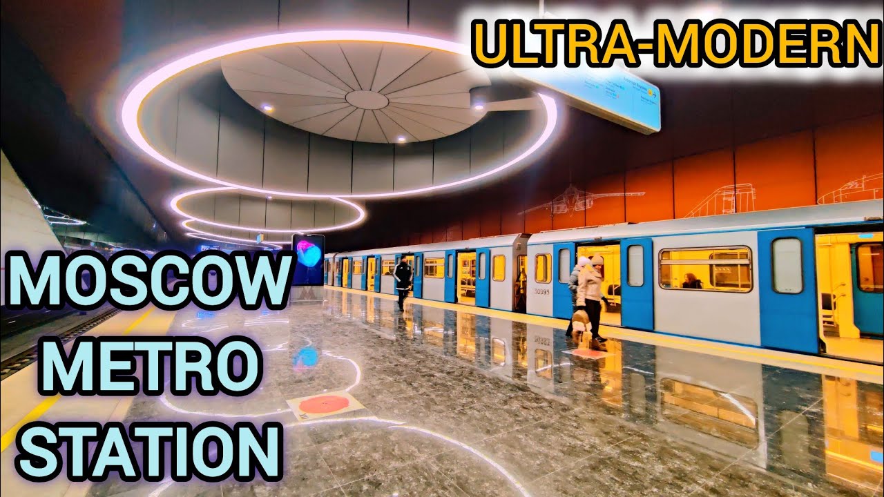 Ultra modern Moscow metro 🚇 station opened in 2023 - YouTube