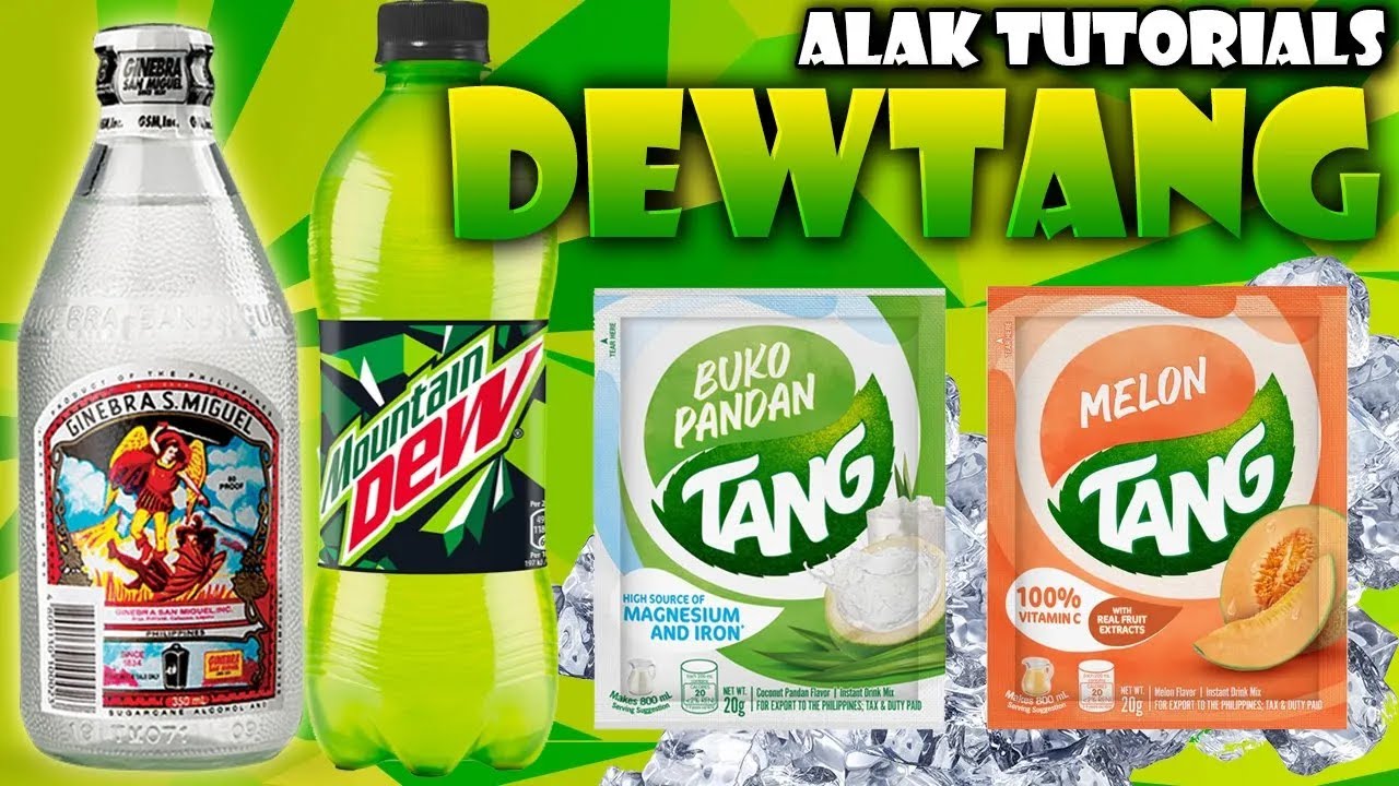 DewTang GIN MIX! Mountain Dew + Tang Melon + Tang Buko Pinoy Cocktail ...