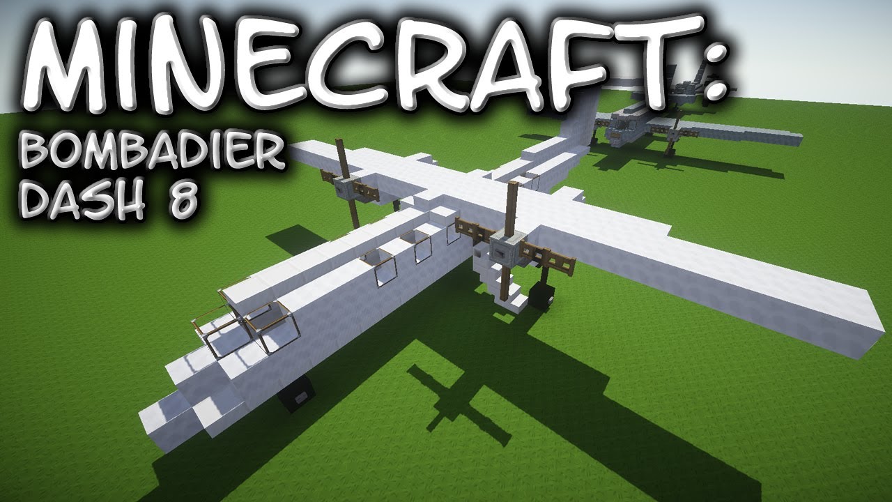Minecraft: Bombadier Dash-8 Tutorial - YouTube