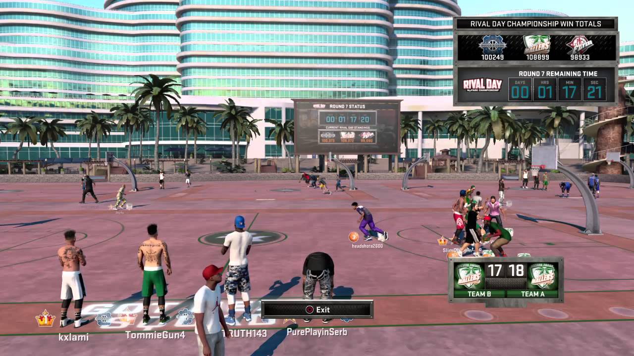 NBA 2K16 MyPark Championship Rivet City Rough Riders Week 7 - YouTube