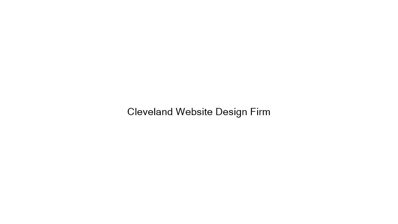 Cleveland Website Design Firm - YouTube