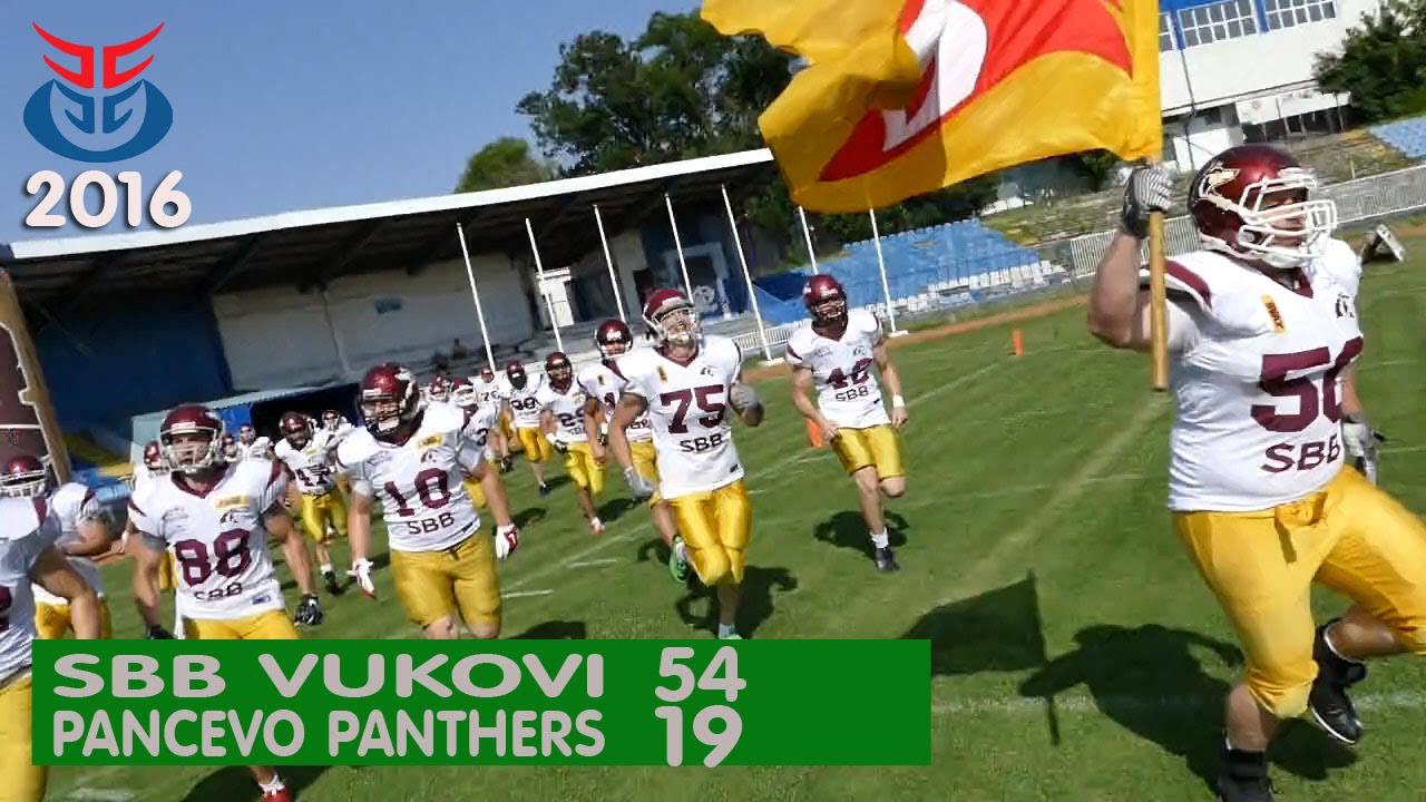 SBB Vukovi - Panthers Pančevo 54-19 SAAF polufinale 2016 - YouTube