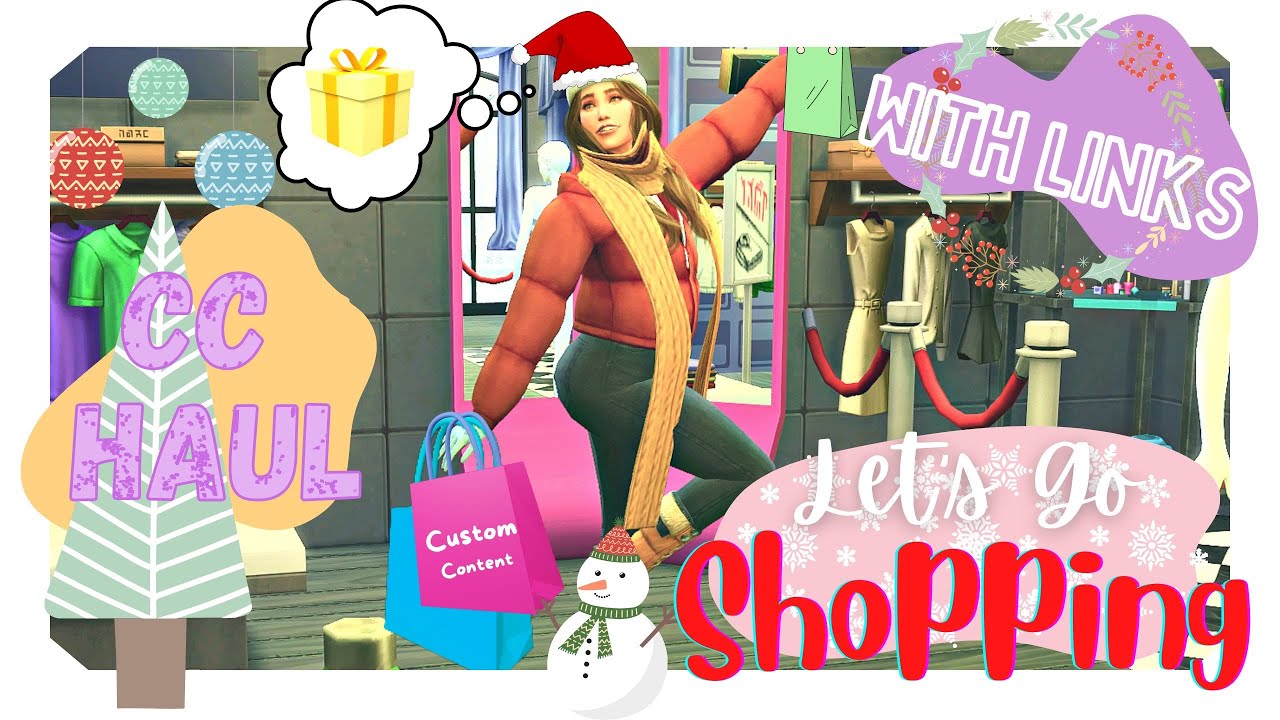 🎄Christmas Shopping || The Sims 4 || CC Haul || With Links - YouTube