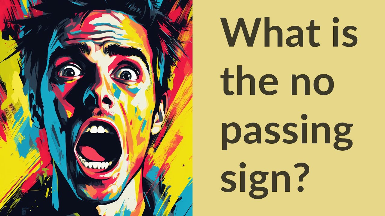 What is the no passing sign? - YouTube