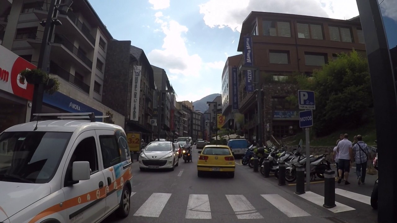 Andorre Andorre la vieille Centre ville, Gopro / Andorra Andorra Old ...