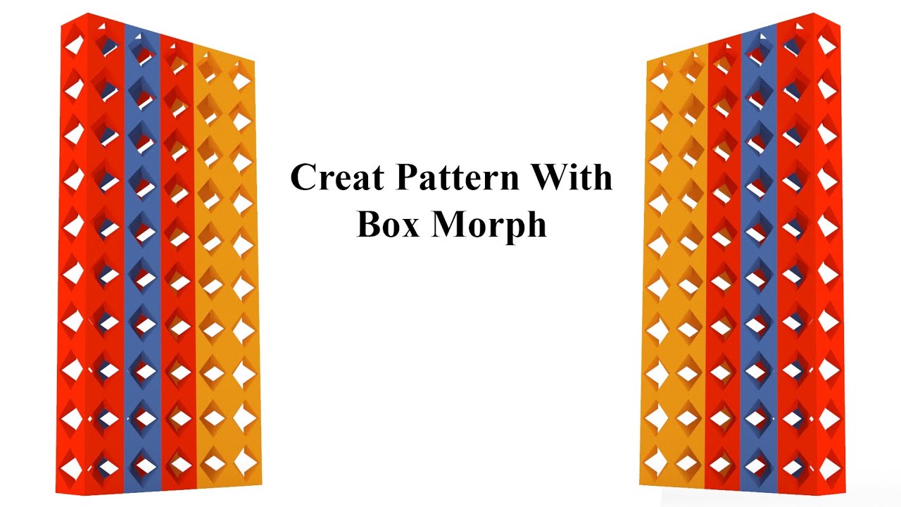 آموزش گرسهاپر: استفاده از دستور Box Morph برای تکثیر یک pattern روی ...