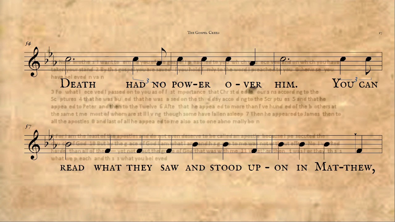 The Gospel Creed - YouTube