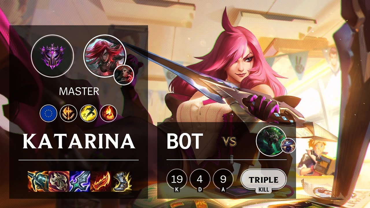 Katarina Bot vs Twitch - EUW Master Patch 10.23 - YouTube