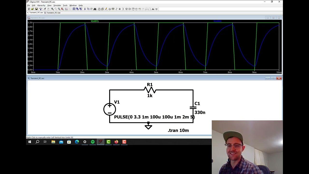 LTSpice Tutorial: Transient Simulation with RC Circuit / RC Time ...