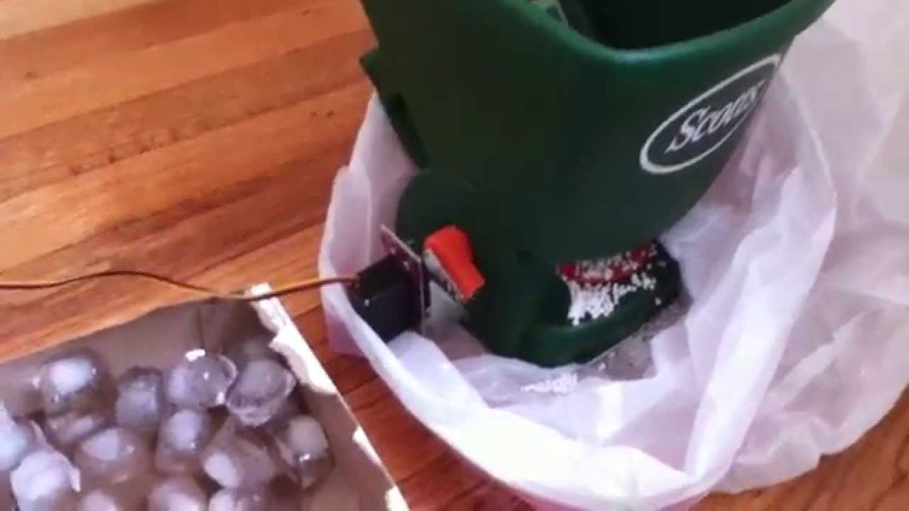 Automated Salt Spreader prototype demonstration - YouTube