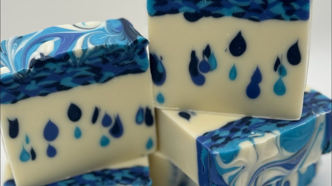 Making and Cutting Cool Clear Water Cold Process Soap - YouTube