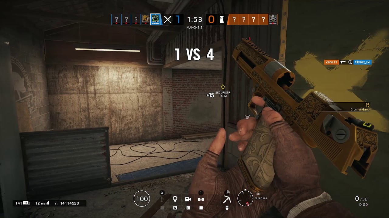 Clutch 4 kill Amaru Golden Gun - R6 - YouTube