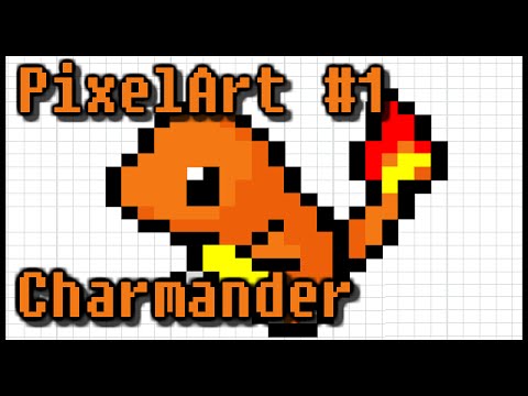 PIXEL ART #1 - 8-bit CHARMANDER!! - YouTube