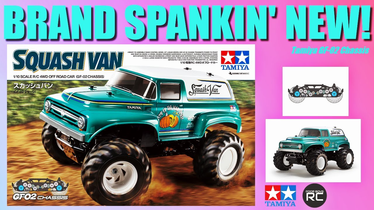 Tamiya Squash Van GF-02 Chassis - Unboxing, Review and Build Ideas ...
