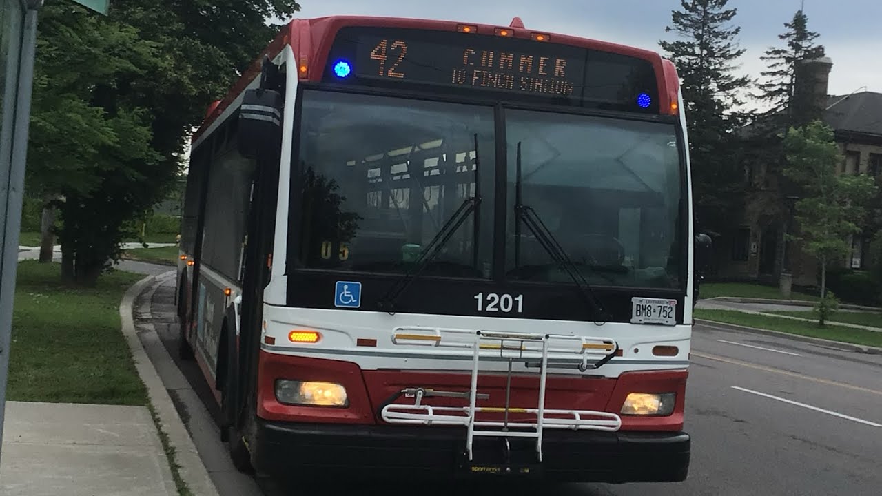 TTC Ride Video on 1201 on route 42 Cummer - YouTube