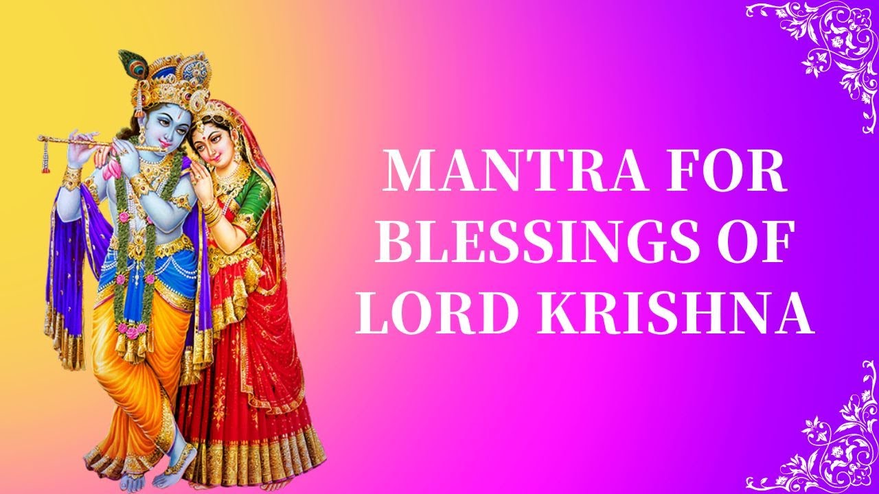 Mantra For Blessings Of Lord Krishna with Lyrics in Sanskrit ...