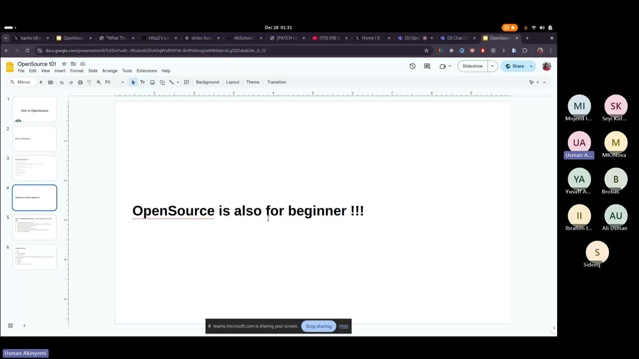 OpenSource 101 OpenSource for Beginners Benefits and Getting Started 20241228 011124 Meeting ...