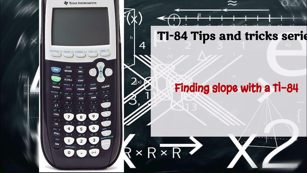 Finding slope and y-intercept with TI-84 - YouTube