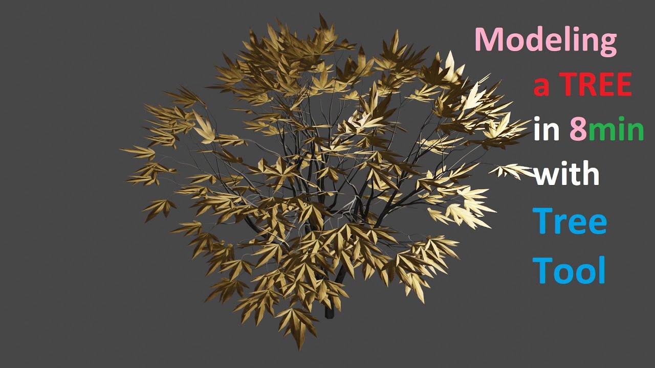 How To Modeling A Tree In Blender With Tree Generator Add on Tool Step How To Modeling A Tree In Blender With Tree Generator Add on Tool Step