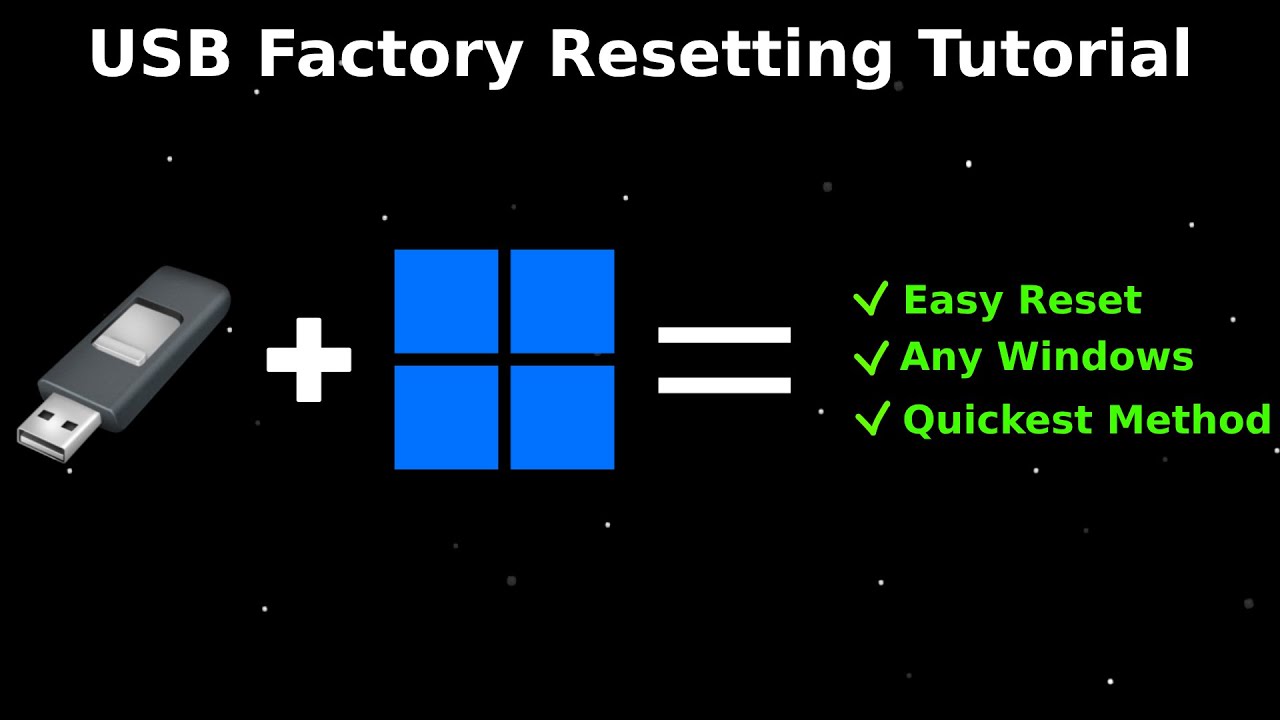 How to *EASILY* Reset to ANY Windows Version (USB Method) - YouTube
