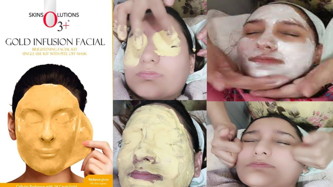 O3+Gold Infusion facial step by step salon demo in Hindi - YouTube