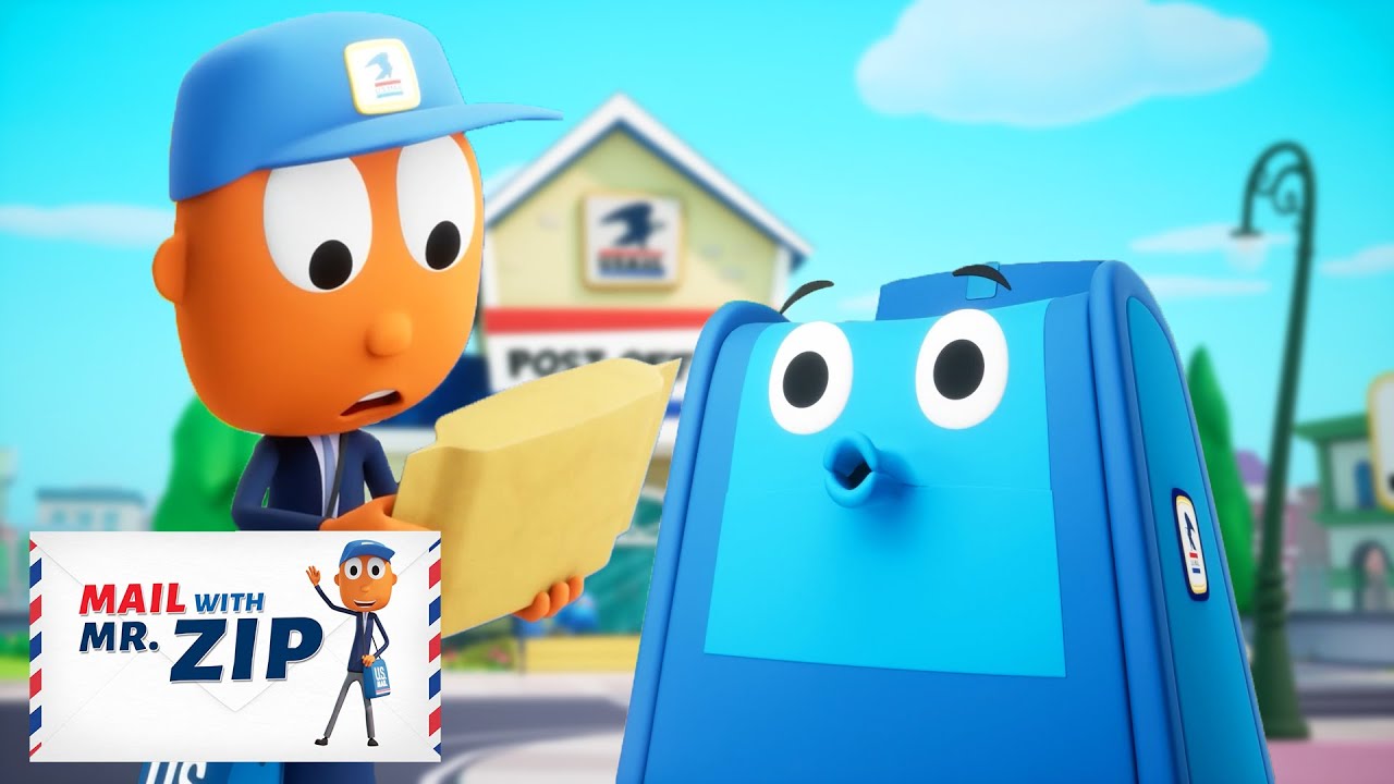 How to Mail a Package? | @mailwithmrzip | Fun Mailman Cartoons for Kids ...