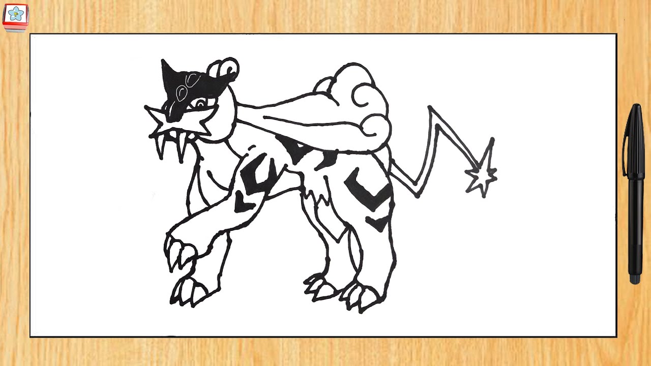 Vẽ pokemon #16: Vẽ Pokemon huyền thoại Raikou | How to draw Legendary ...