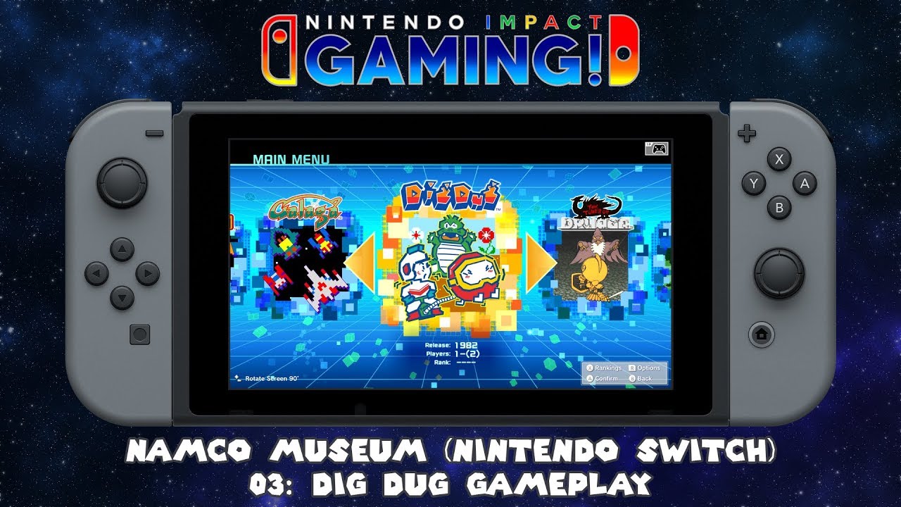 NAMCO MUSEUM (Nintendo Switch) - 03: Dig Dug Gameplay - YouTube