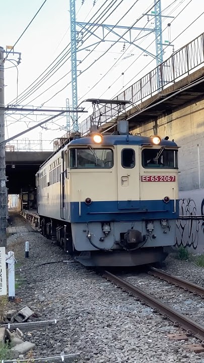 🟦EF65 2067 ＋コキ ＋ヨ8000 - YouTube