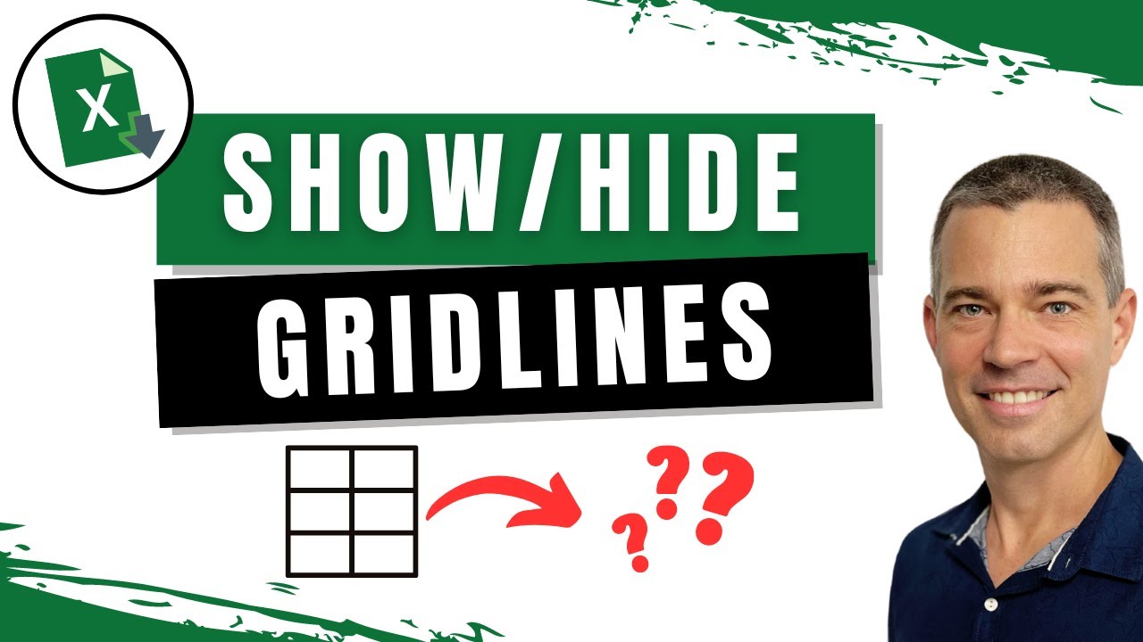 How to Show or Hide Gridlines on an Excel Worksheet (Lesson 5 of 50 ...