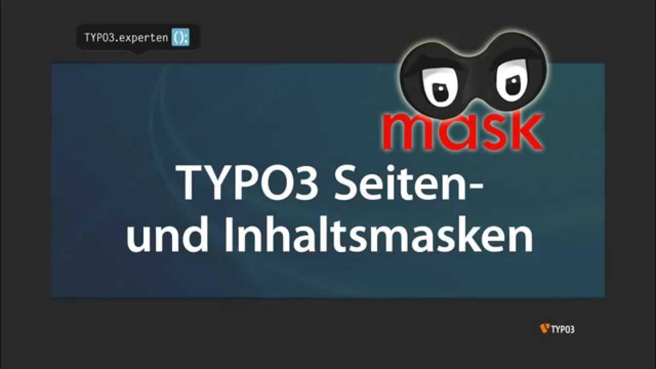 TYPO3 Mask - YouTube