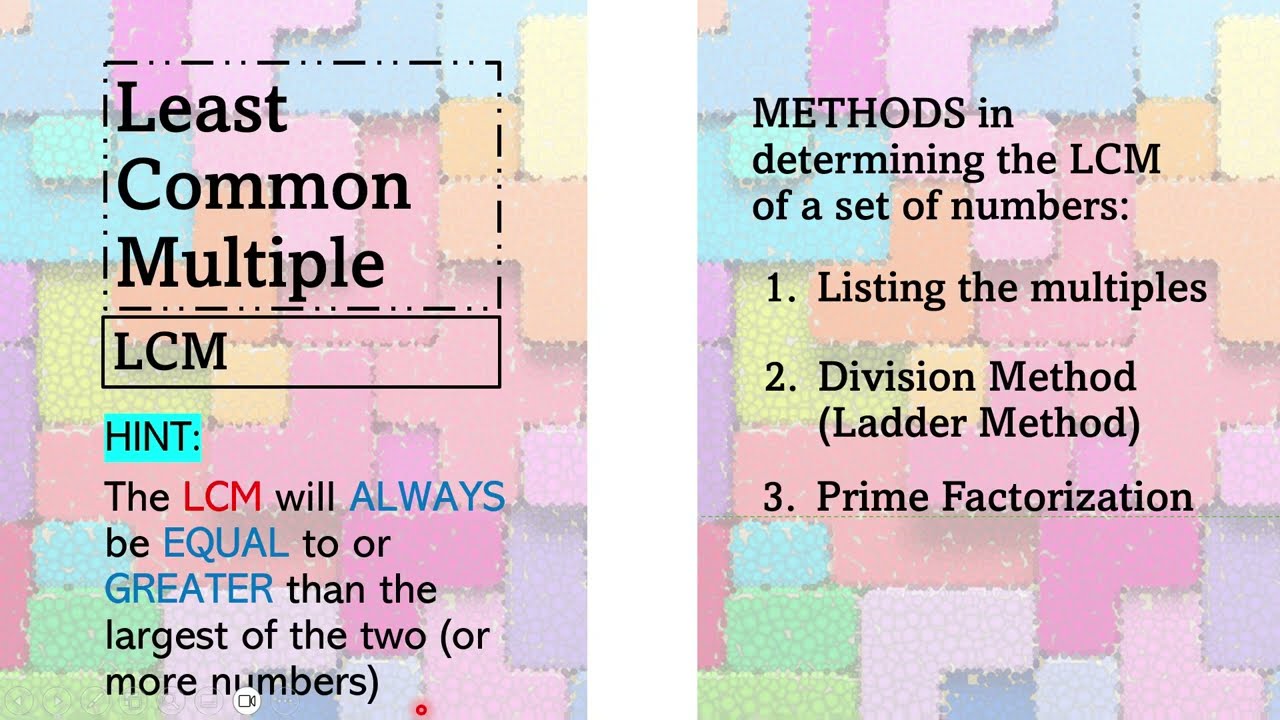 Finding Least Common Multiple YouTube Finding Least Common Multiple YouTube