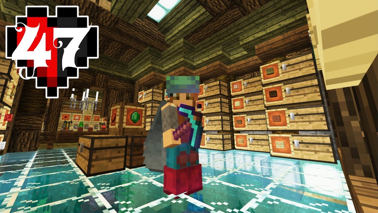Storage Room Aquarium Floor! - Survival Let's Play Ep. 47 - Minecraft ...